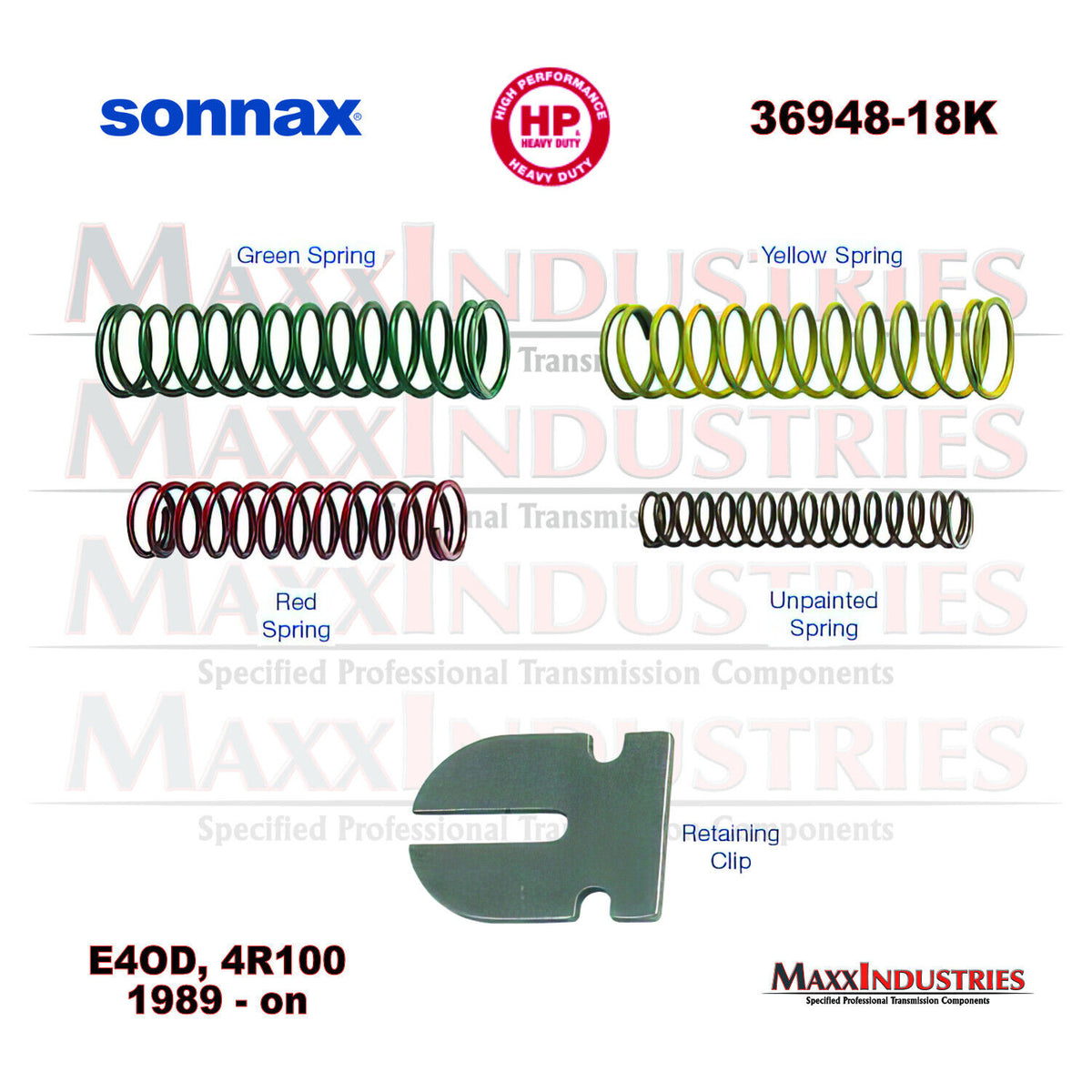 Sonnax 36948-18K Transmission Performance Rated Accumulator Spring Kit ...