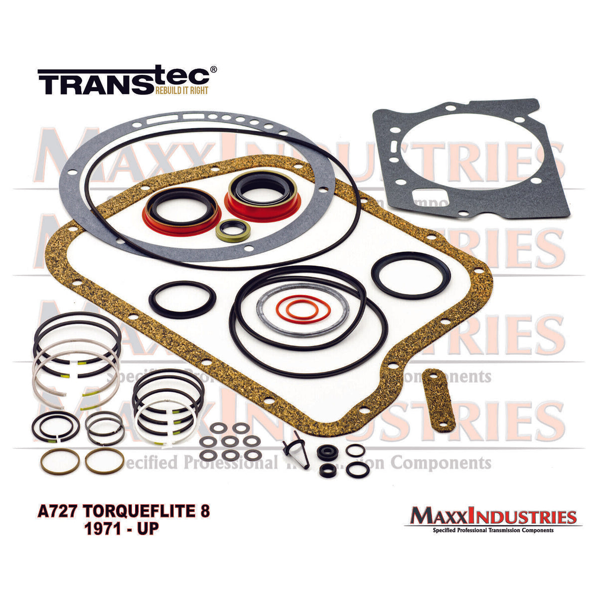 A727 TF8 Transmission Rebuilt Kit Transtec Overhaul Gaskets and Seals ...