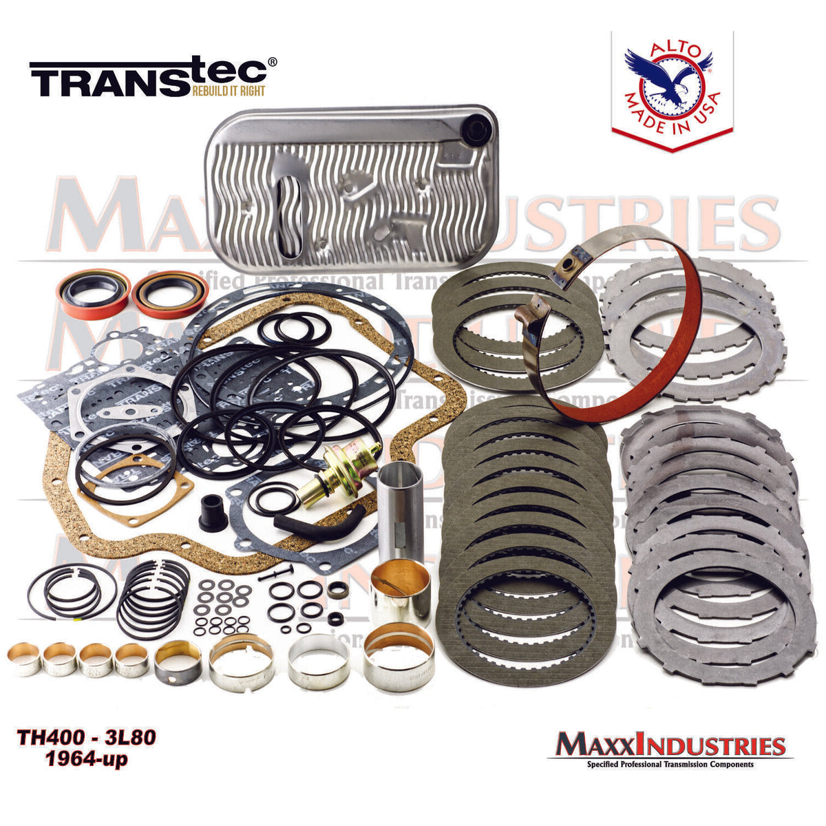 TH400 1964-98 Turbo 400 Transmission Deluxe Master Rebuild Kit Alto Hi ...