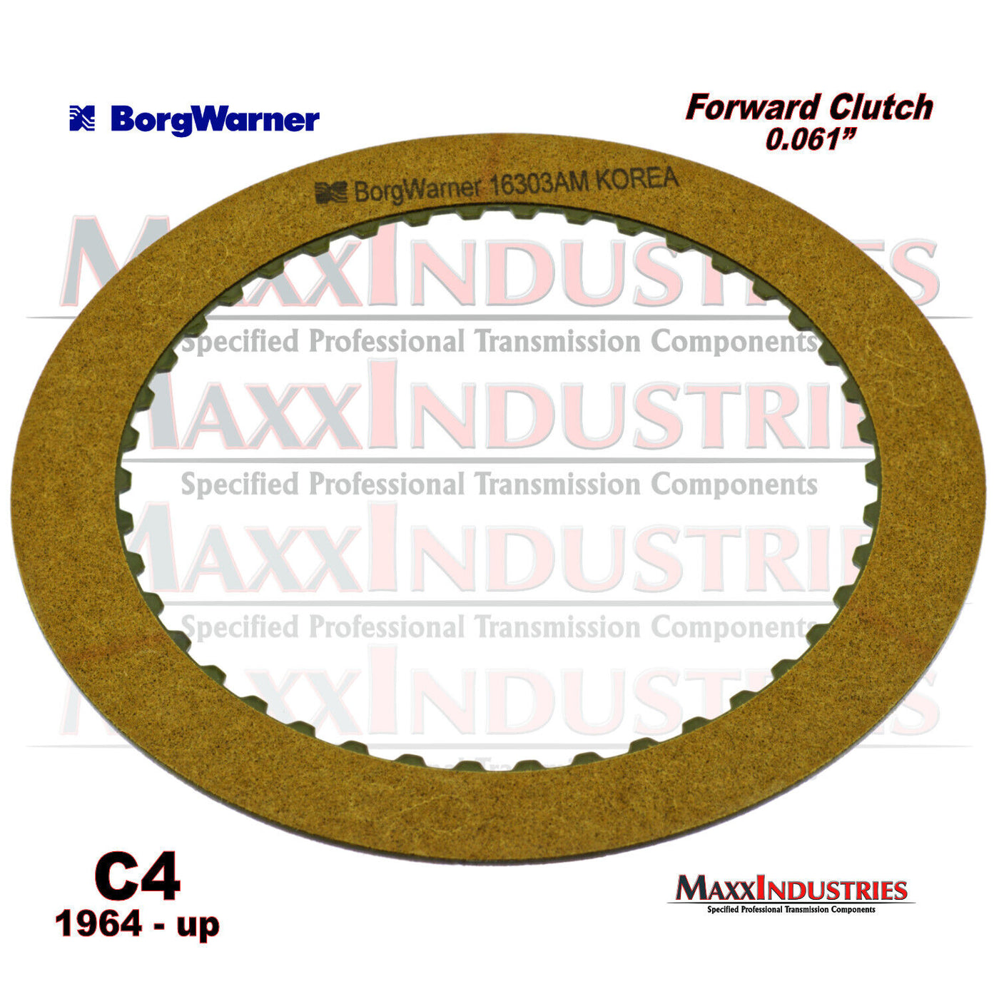 1970-81 C4 Transmission Rebuild Master Kit with Borg Warner Clutches a ...