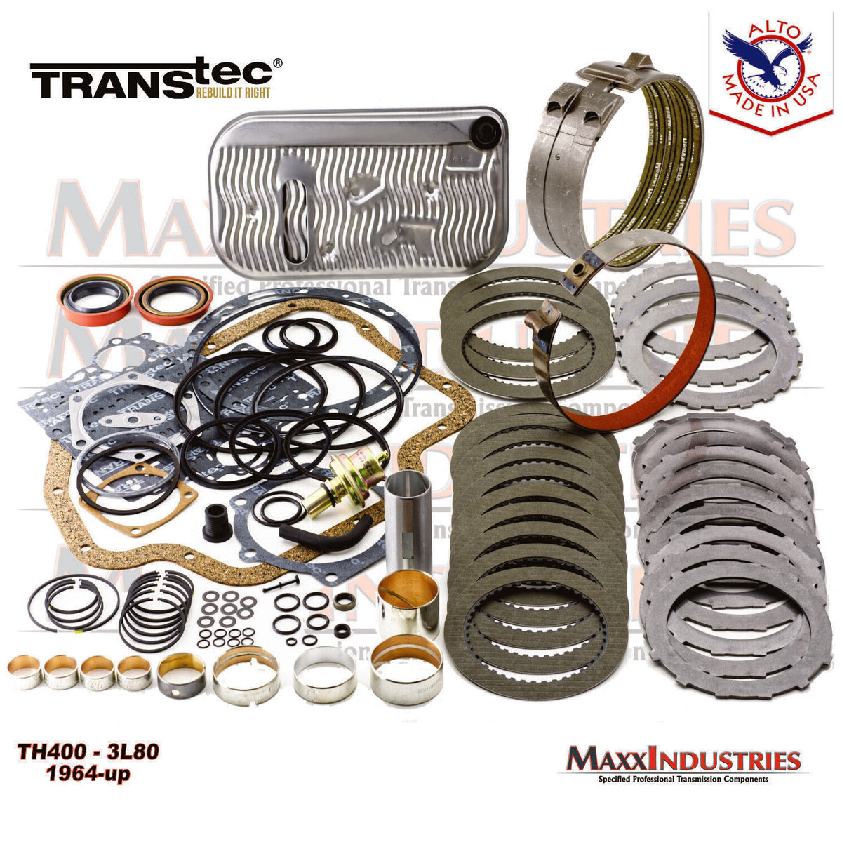 TH400 1964-98 Turbo 400 Transmission Deluxe Master Rebuild Kit Alto Hi ...