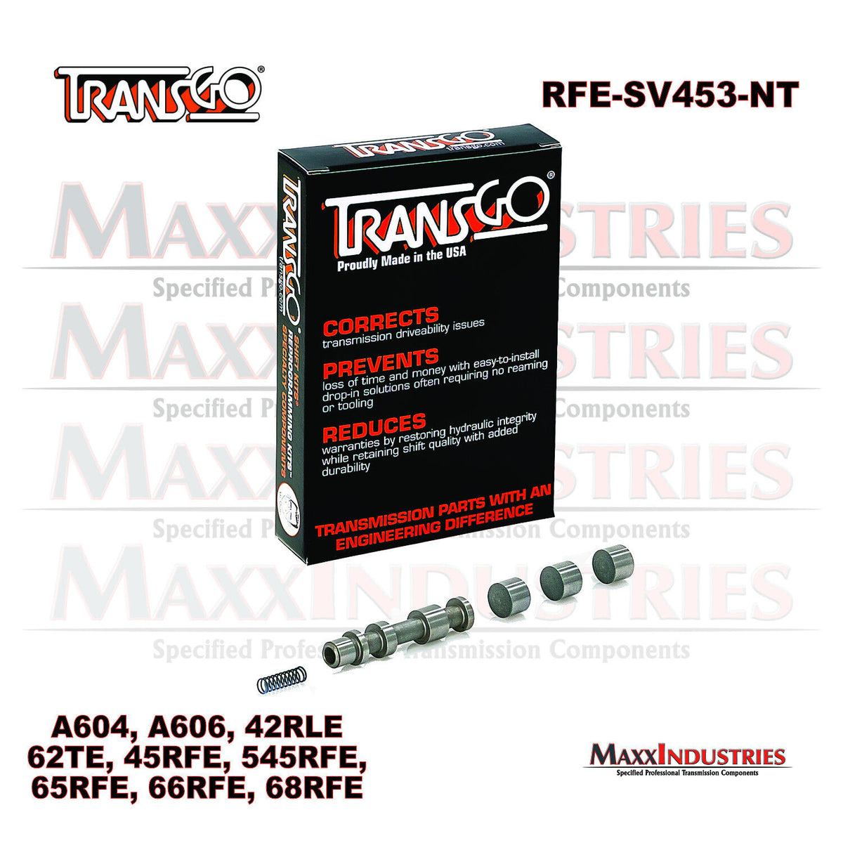Transgo Switch RFE-SV453-NT Valve Repair No Tool Refill 68RFE 42RLE A6 ...