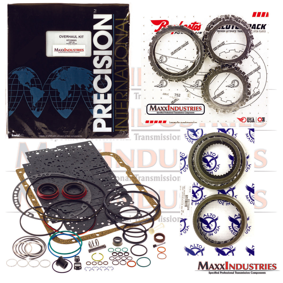 GM 4L60E Transmission Rebuild Kit w/Alto High Energy Green Clutches (1 ...