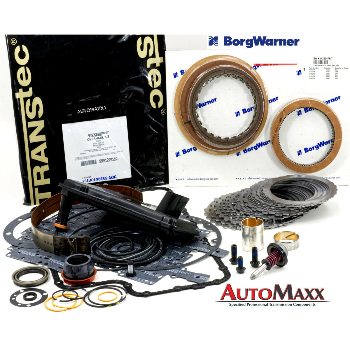 Ford E4OD 4R100 Super Deluxe Transmission Rebuild Kit 4WD 1998-On ...