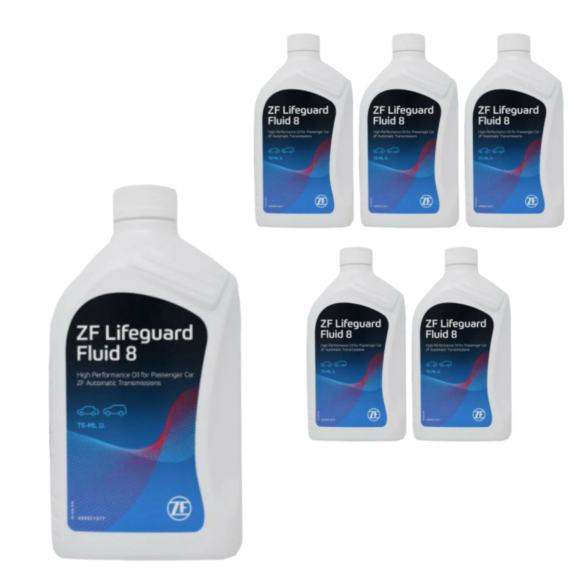 ZF Lifeguard 8 Transmission Fluid 6 Pack 1 Liter Jugs for ZF8HP45 8HP5 ...