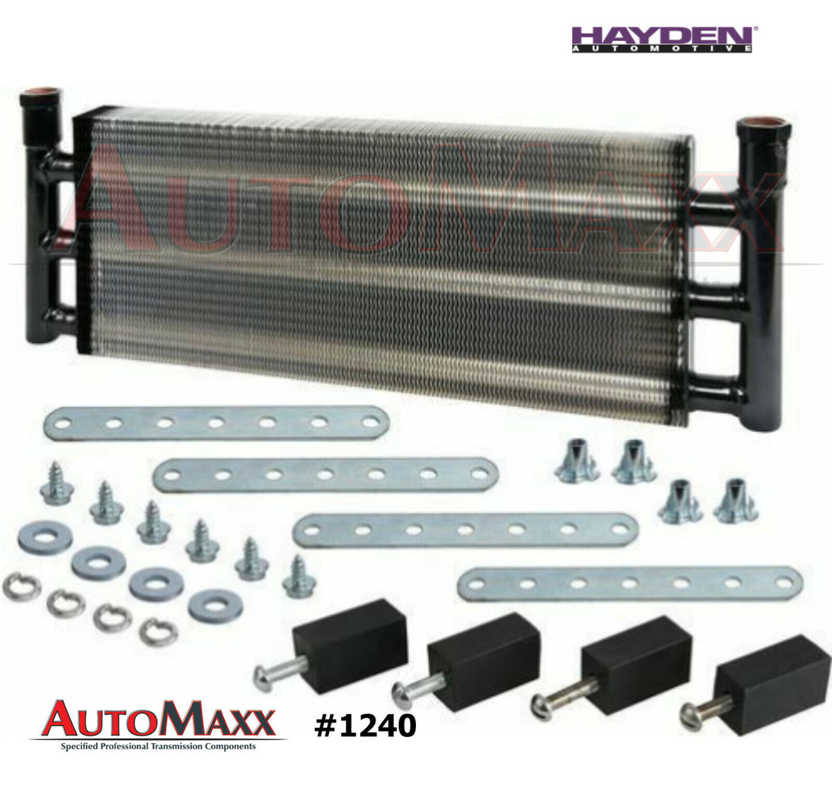 Hayden 1240 Heavy Duty Automatic Transmission Cooler 1/2 inch NPT - 12 ...