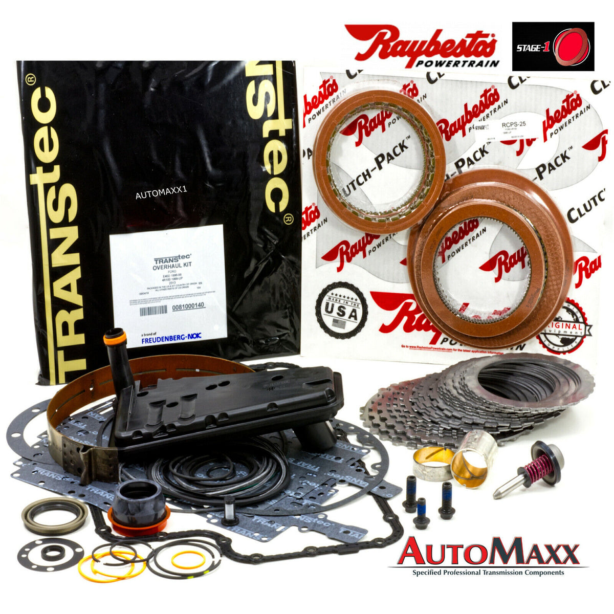 Ford E4OD 4R100 Stage 1 Super Deluxe Transmission Rebuild Kit 4WD 1998 ...
