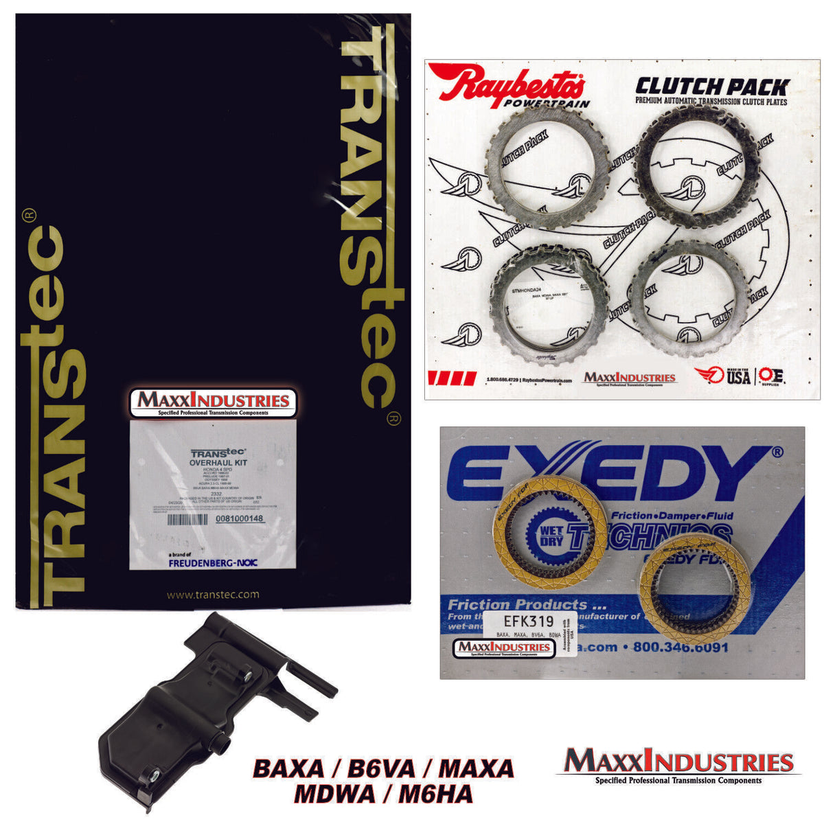 Honda 4-speed Transmission Master Rebuild Kit BAXA MAXA B6VA MDWA M6HA ...