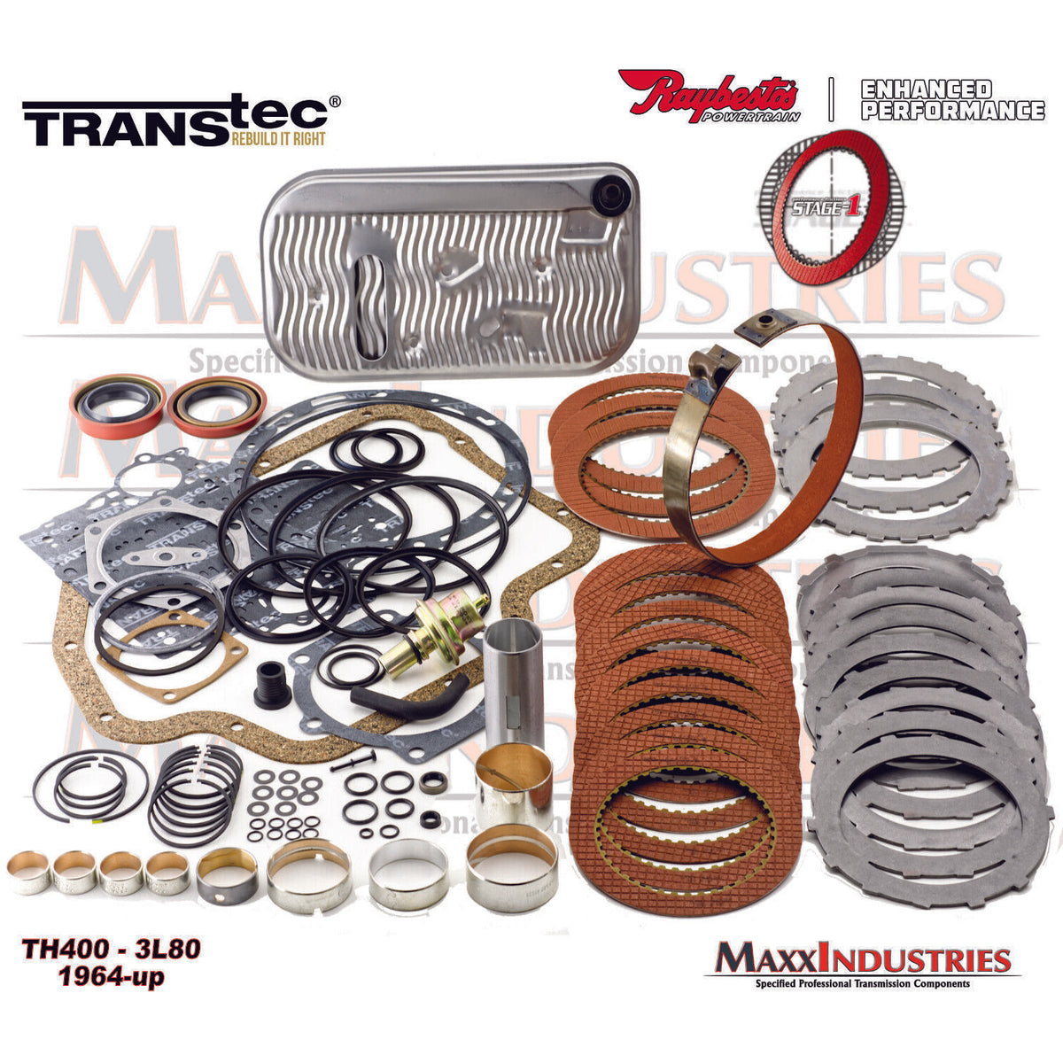 TH400 1965-98 Turbo 400 Transmission Deluxe Master Rebuild Kit Stage 1 ...