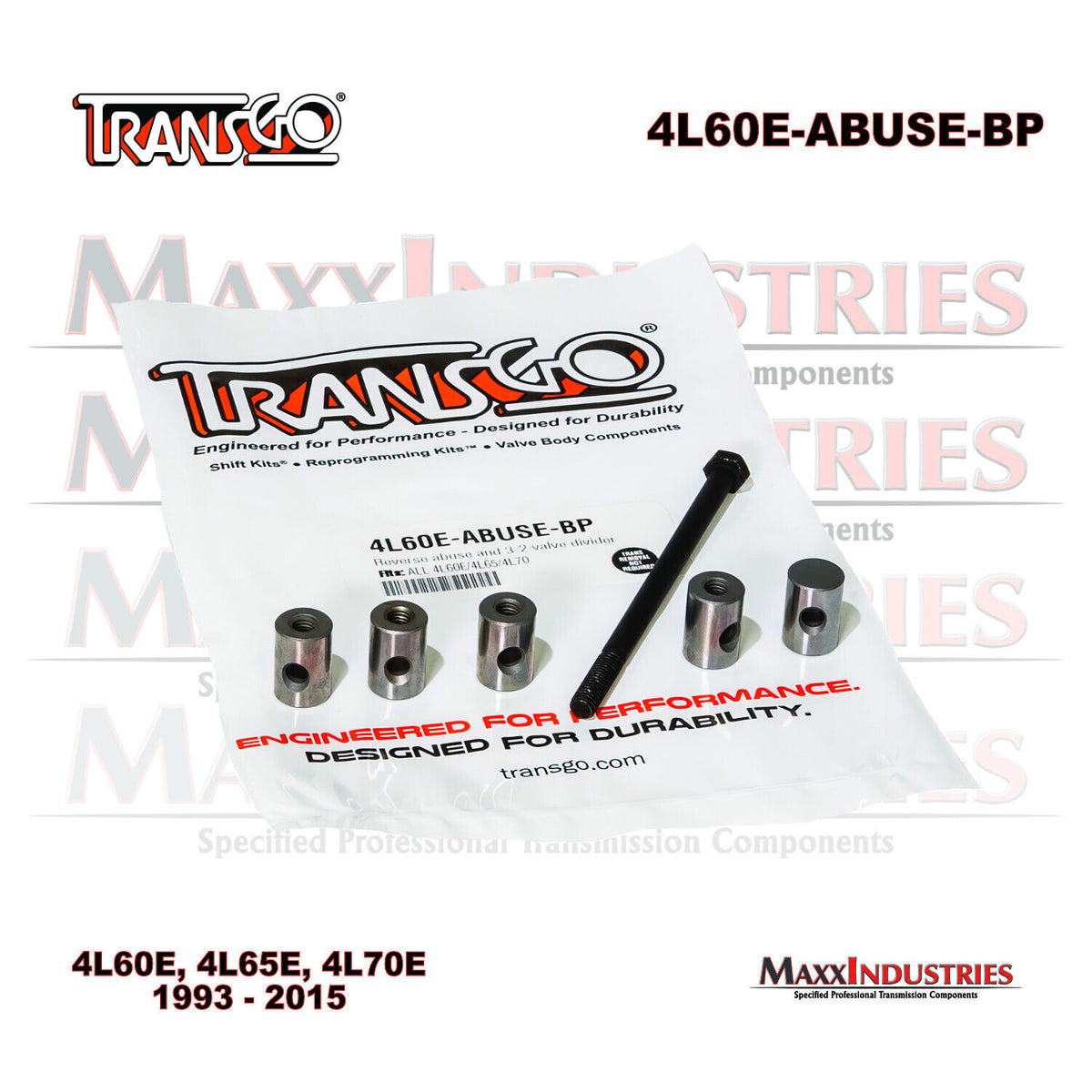 Transgo 4L60E-ABUSE-BP Reverse abuse bore (divider) plugs 1993-15 4L60 ...